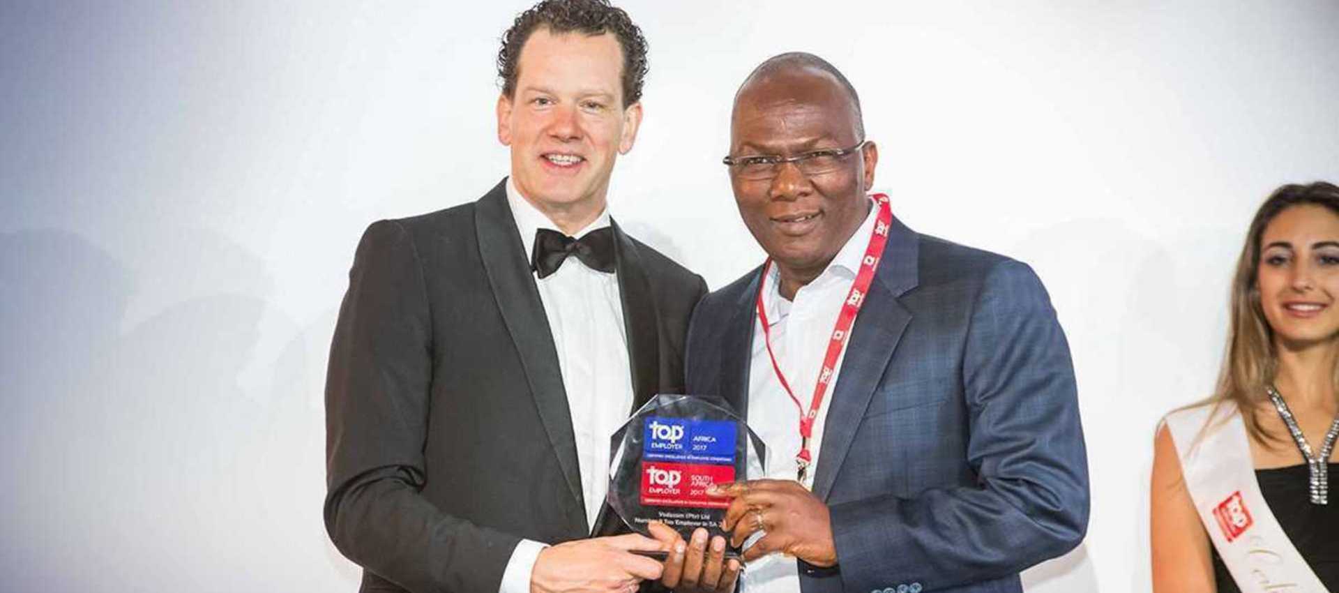 Vodacom again chosen as Top Employer in SA